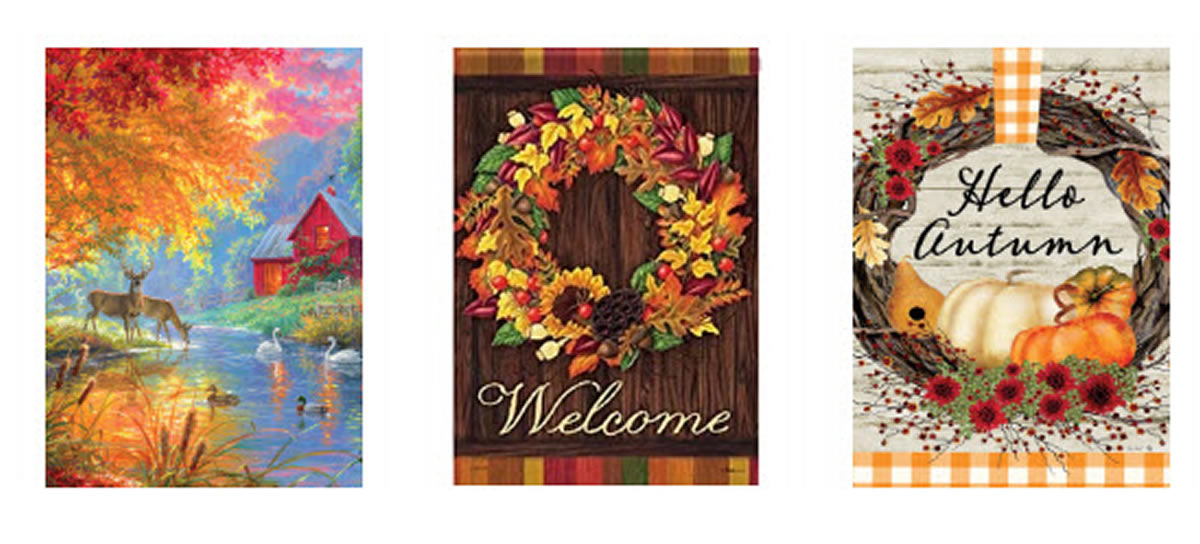 Fall Delights: Celebrate with Flags - Golden Leaves & Breezes - If It's ...