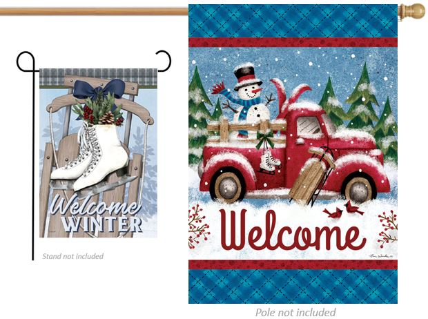Winter House and Garden Flags - If It's Flags