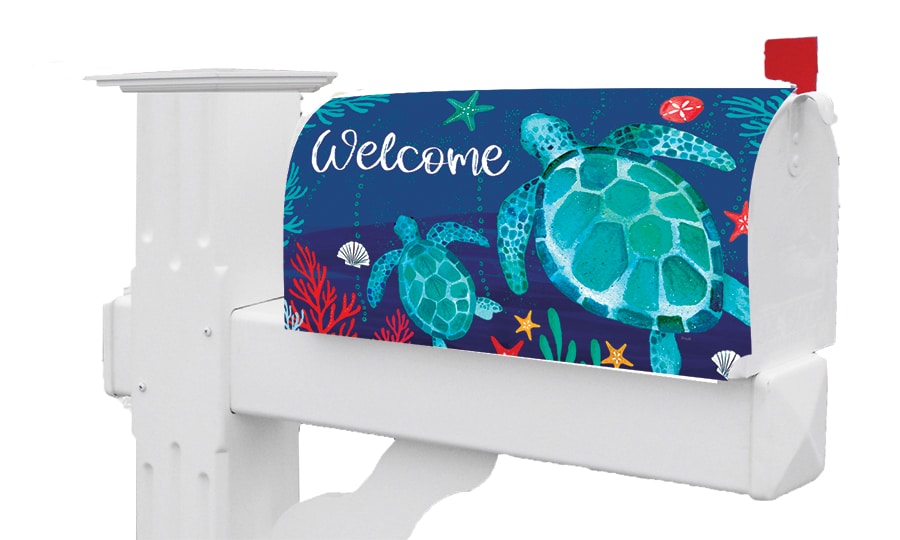 Floating Turtles 5385MM Mailbox Makeover| If It's Flags