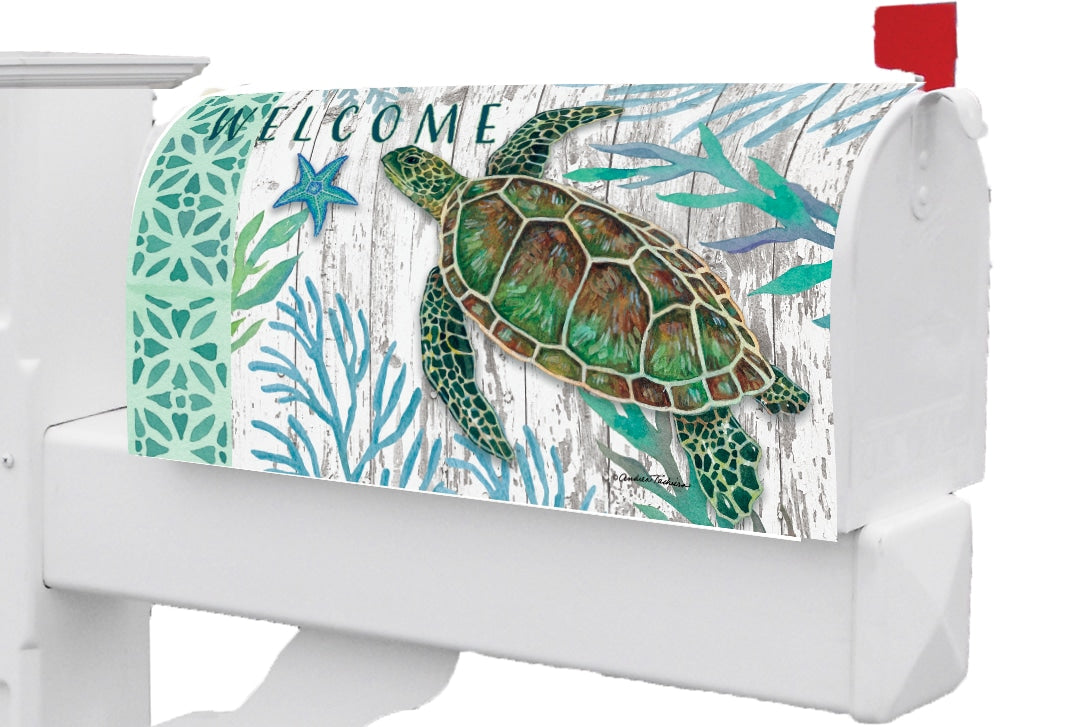SEA GREEN TURTLE 5616MM Mailbox Makeover| If It's Flags