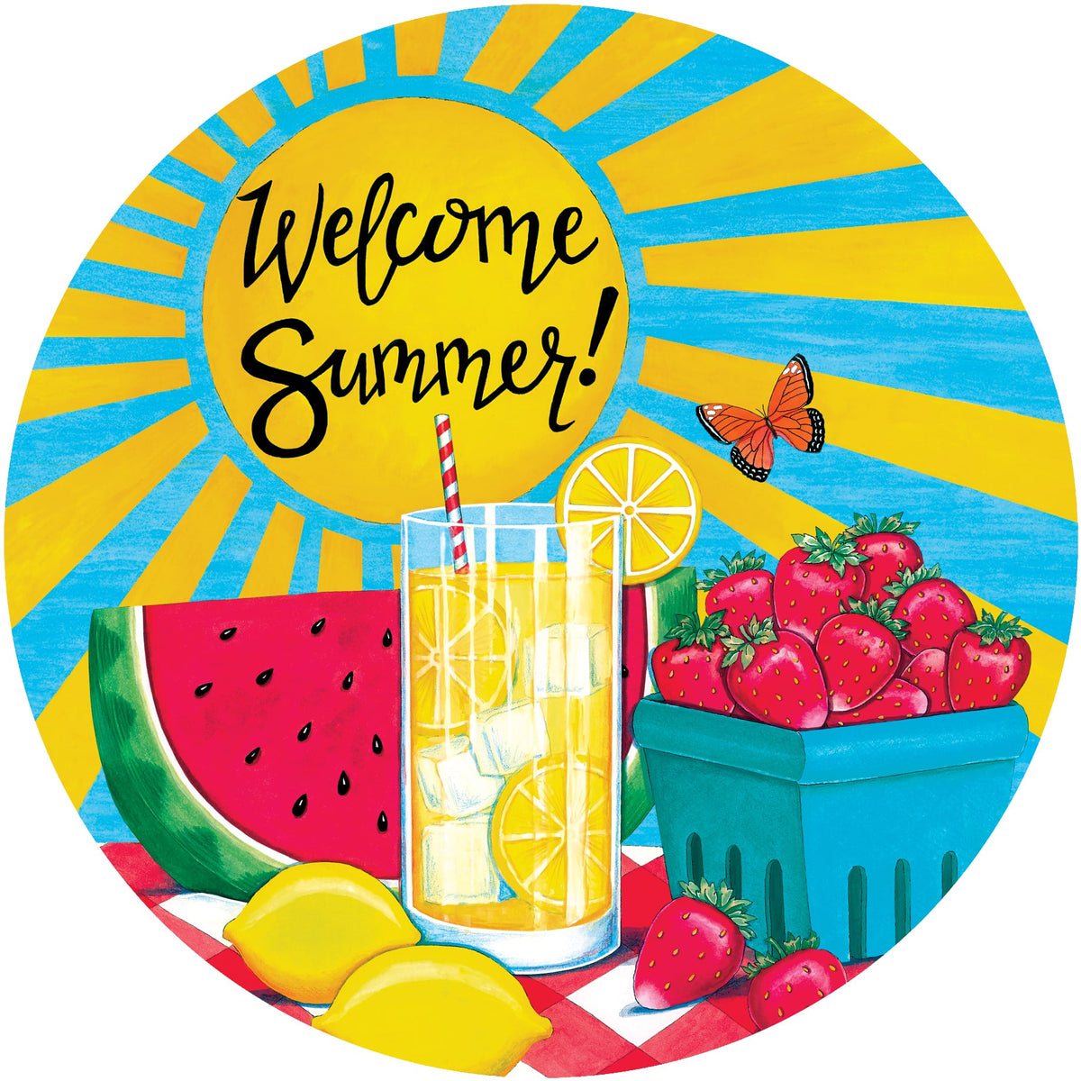 SUNNY WATERMELON 5623SC Suncatcher| If It's Flags