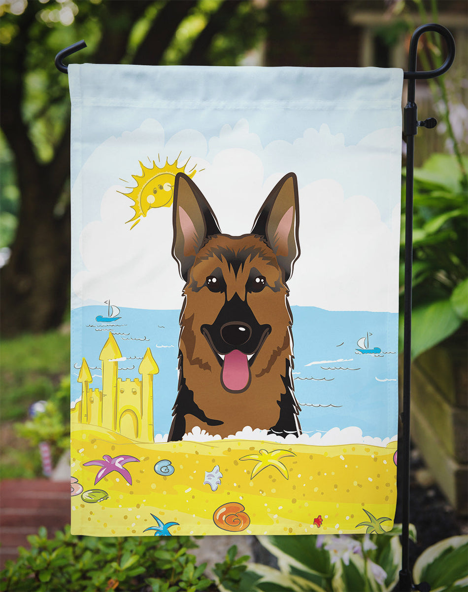German Shepherd Summer Beach Flag Garden Size BB2079GF| If It's Flags