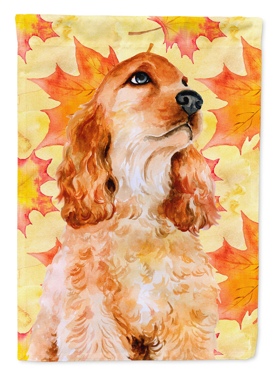 Cocker Spaniel Fall Flag Canvas House Size BB9967CHF BB9967CHF| If It's ...