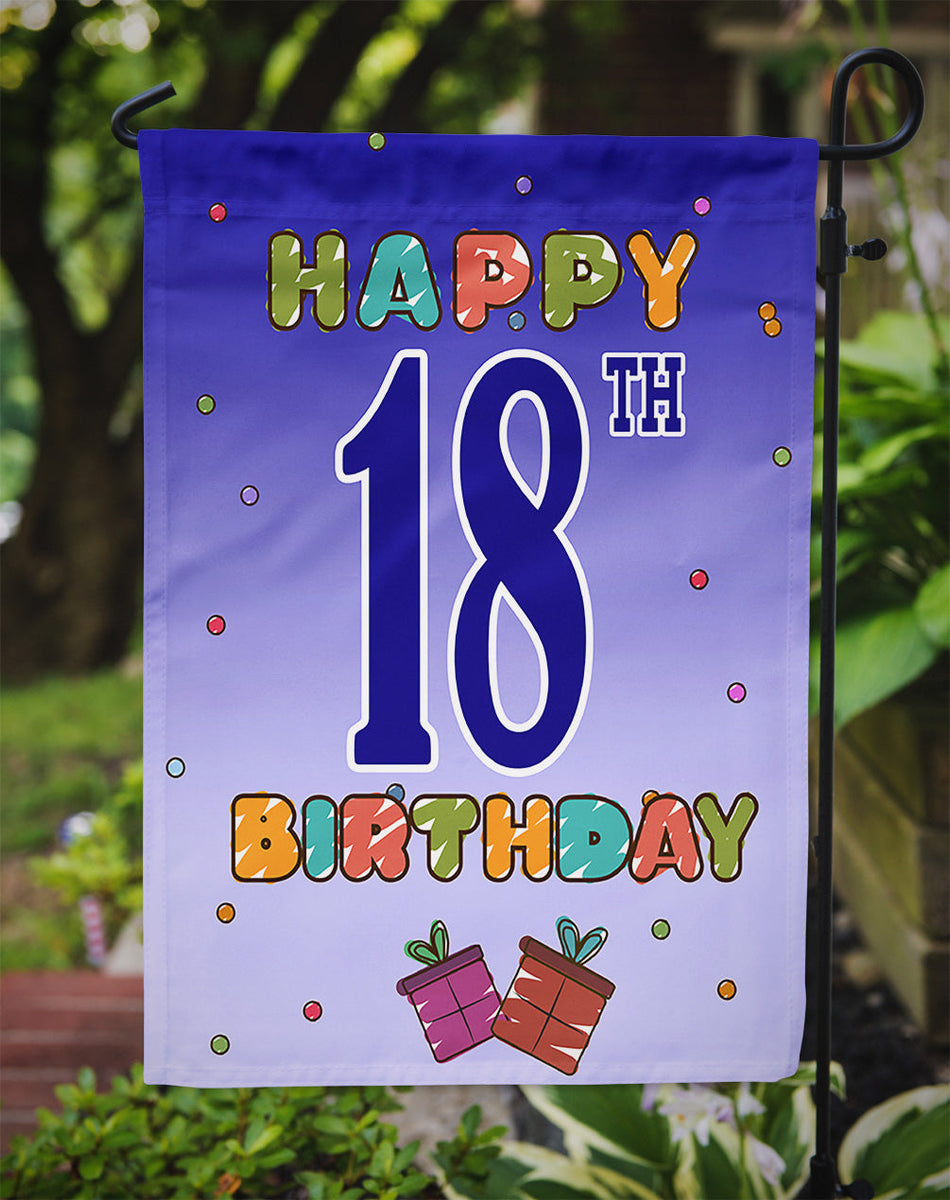 Happy 18th Birthday Flag Garden Size CJ1109GF CJ1109GF| If It's Flags