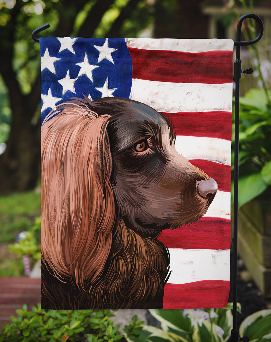 Boykin Spaniel Dog American Flag Flag Garden Size CK6455GF CK6455GF| If ...
