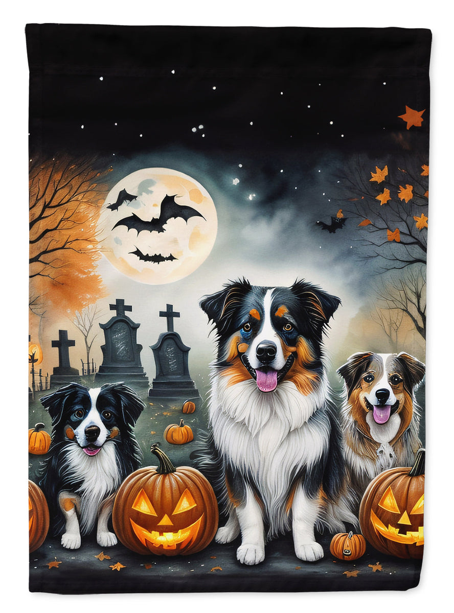 Australian Shepherd Spooky Halloween Garden Flag DAC2009GF| If It's Flags