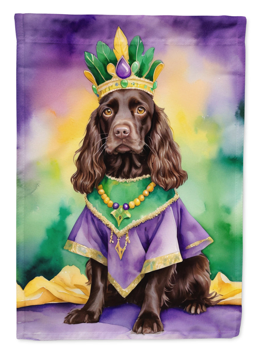 Boykin Spaniel King of Mardi Gras Garden Flag DAC4755GF| If It's Flags