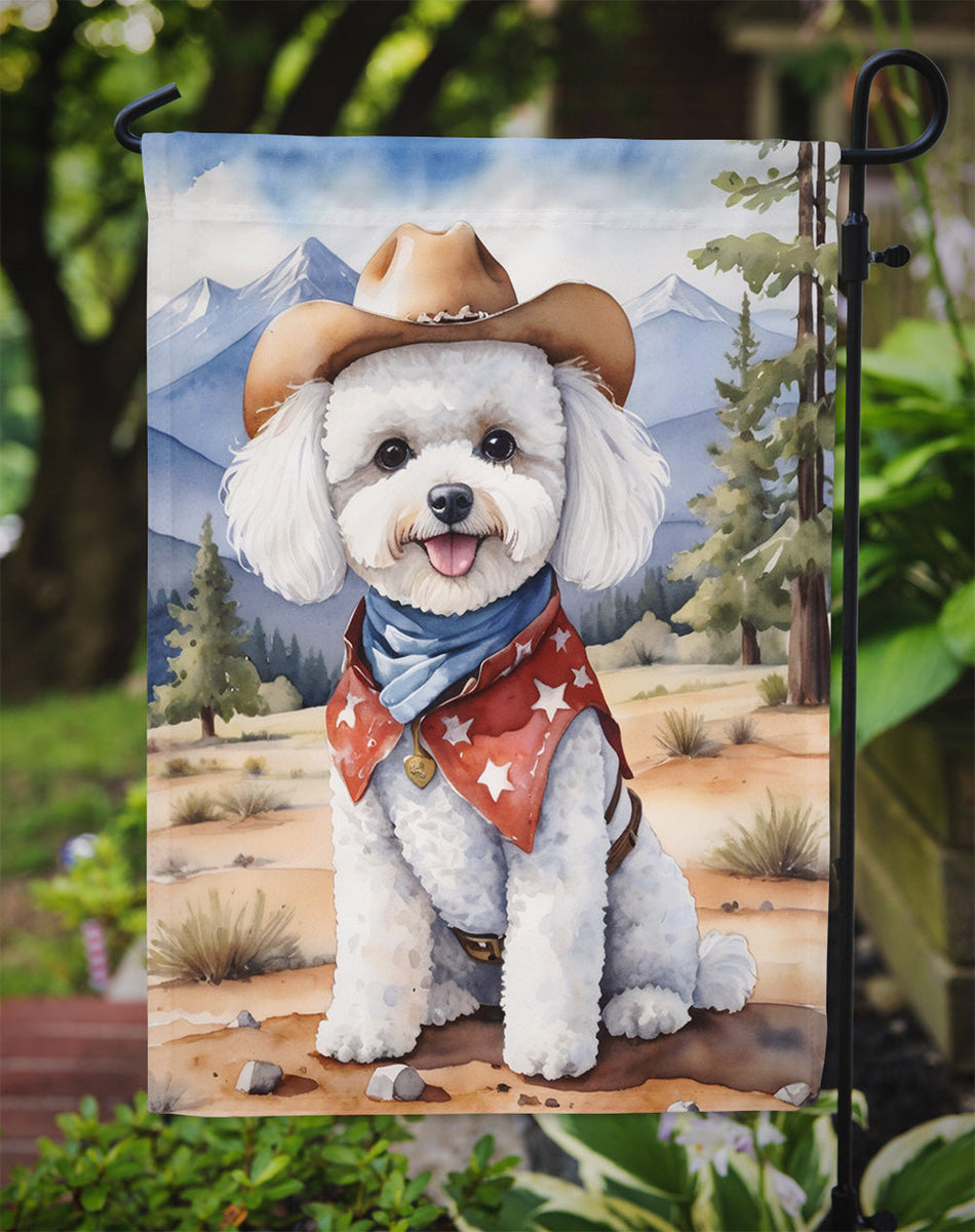 Bichon Frise Cowboy Welcome Garden Flag DAC5853GF| If It's Flags