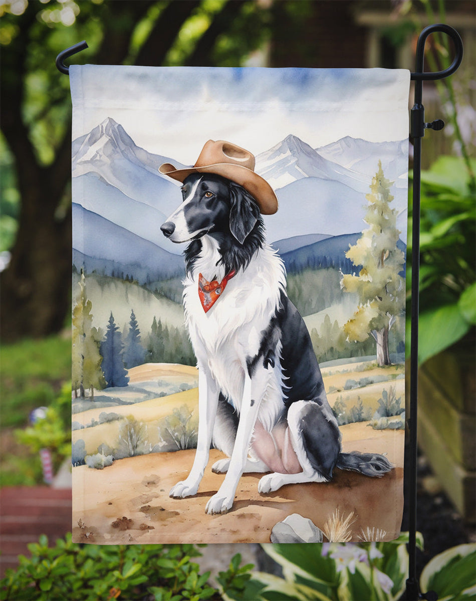Borzoi Cowboy Welcome Garden Flag DAC5859GF| If It's Flags