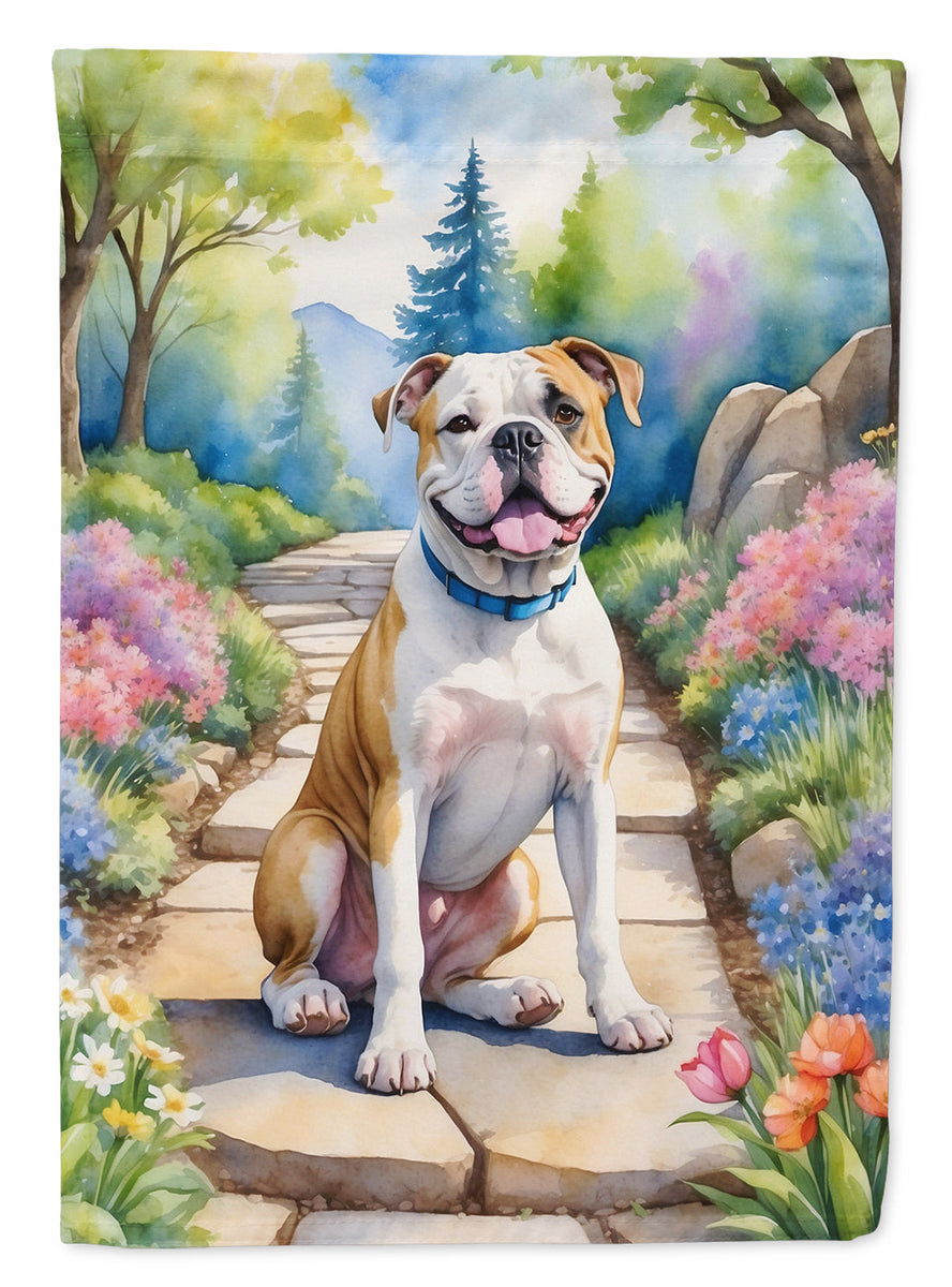 American Bulldog Spring Path House Flag DAC6547CHF| If It's Flags