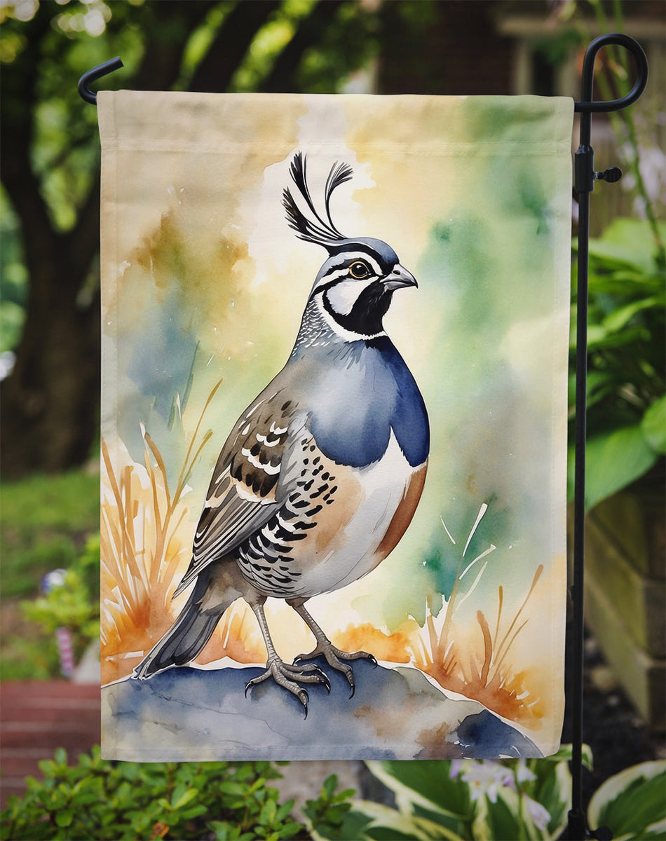 California Quail Garden Flag| If It's Flags