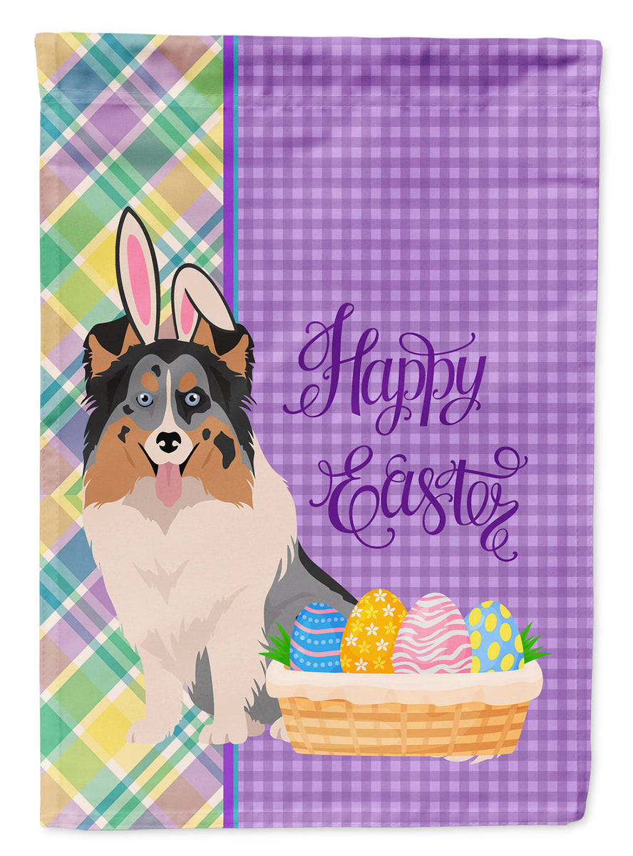 Blue Merle Sheltie Easter Flag Garden Size WDK5093GF| If It's Flags