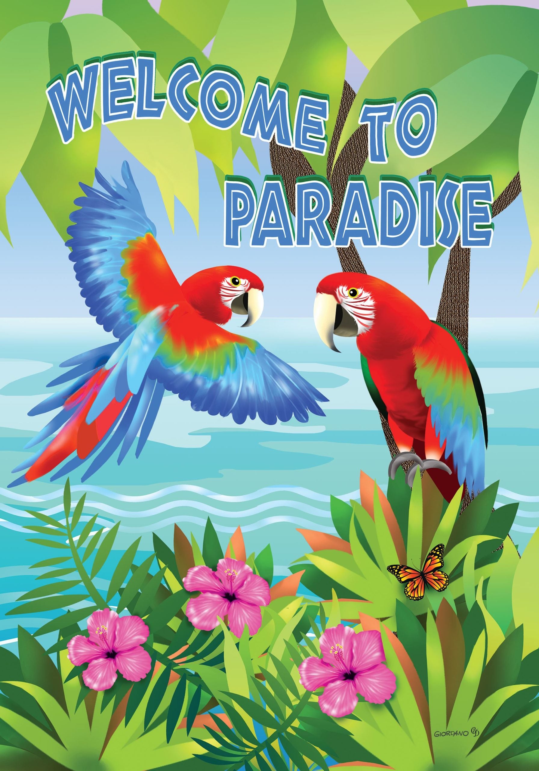 Paradise Parrots 4293 Decorative Flag - If It's Flags